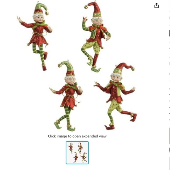 Raz | Holiday | Nwt Raz Imports 55 Decorative Elf Ornaments Set Of 4 ...